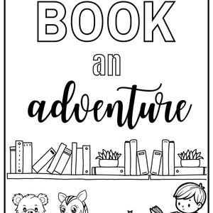CBCA Book Week 2025 | Book an Adventure | Colouring in Pages - Etsy