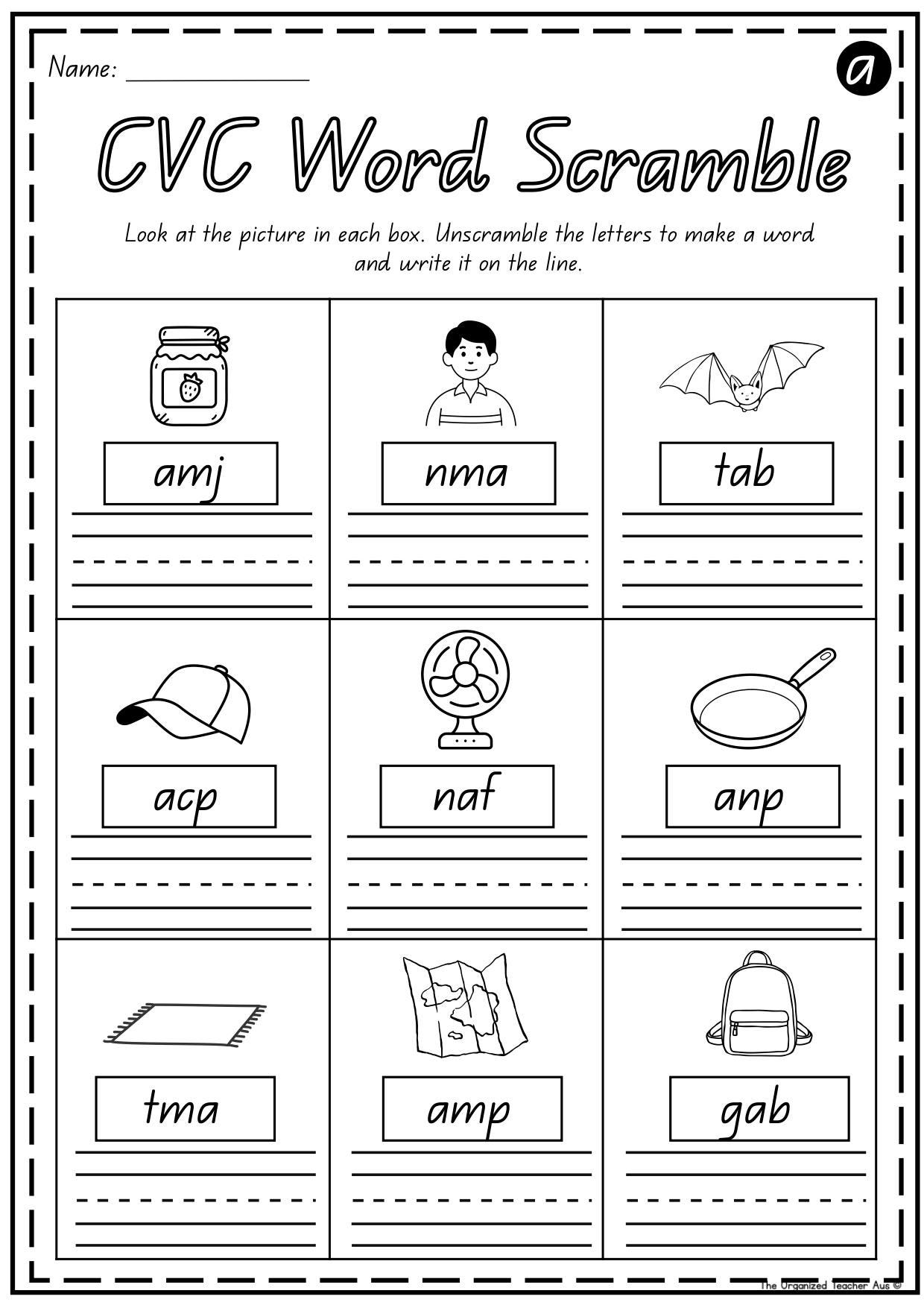 QLD Font | Early Learning CVC Word Work Phonics Bundle | 100 + Pages ...