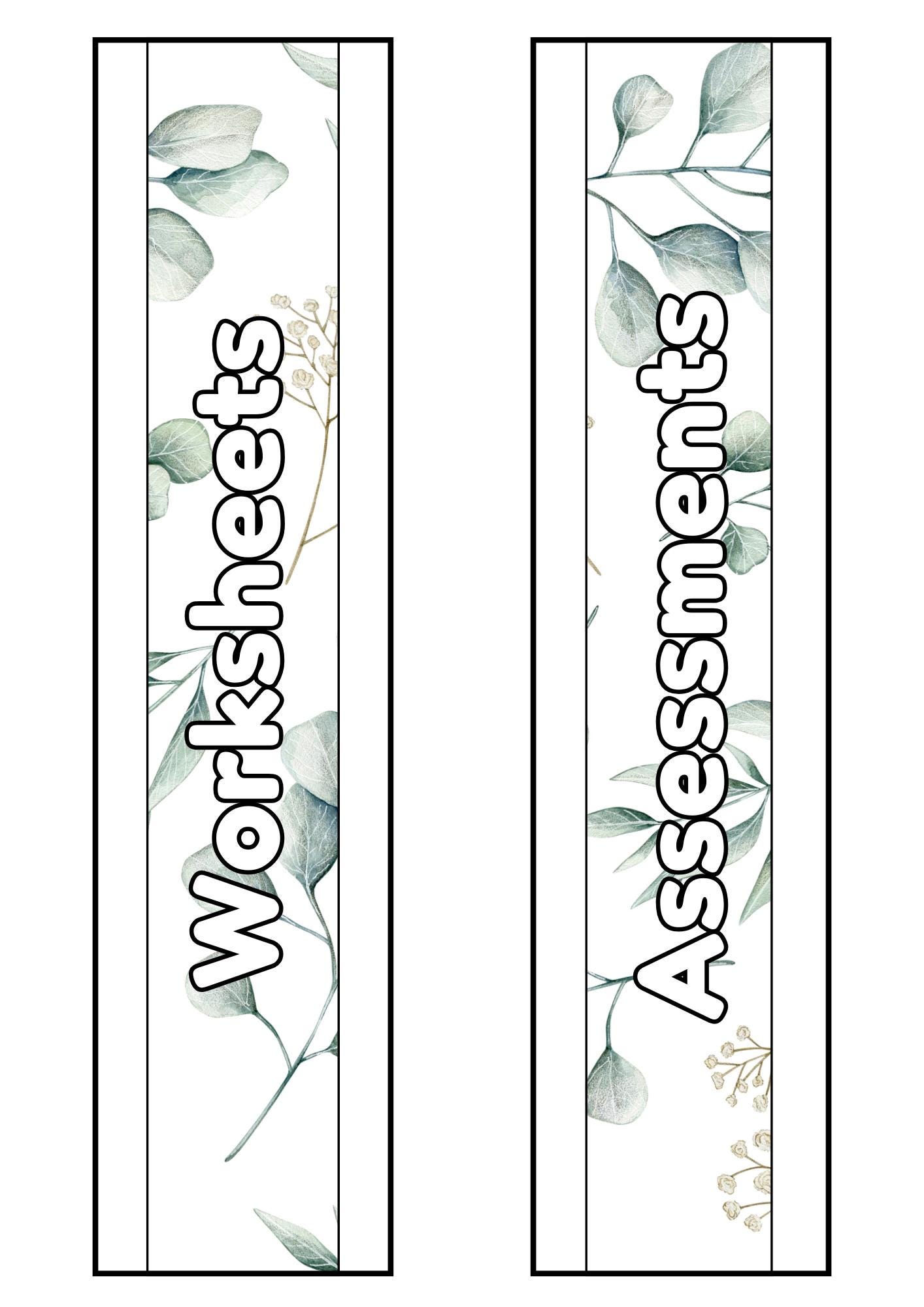 Editable Binder Labels and Spine Labels | Classroom Organisation ...