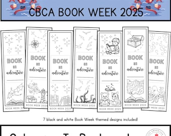 CBCA Book Week 2025 | Book an Adventure | Colouring in Pages - Etsy
