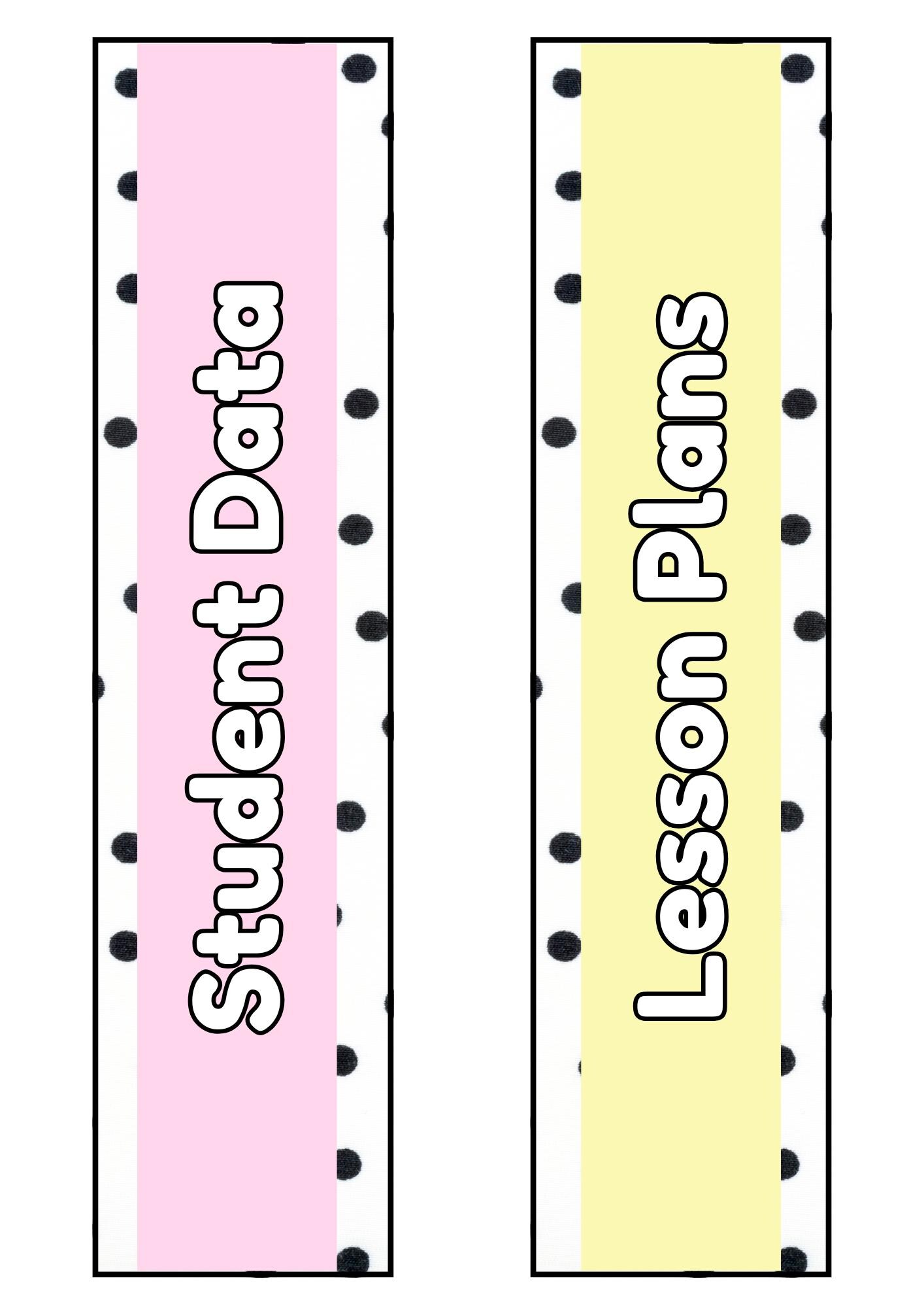 Editable Binder Labels and Spine Labels | Classroom Organisation ...