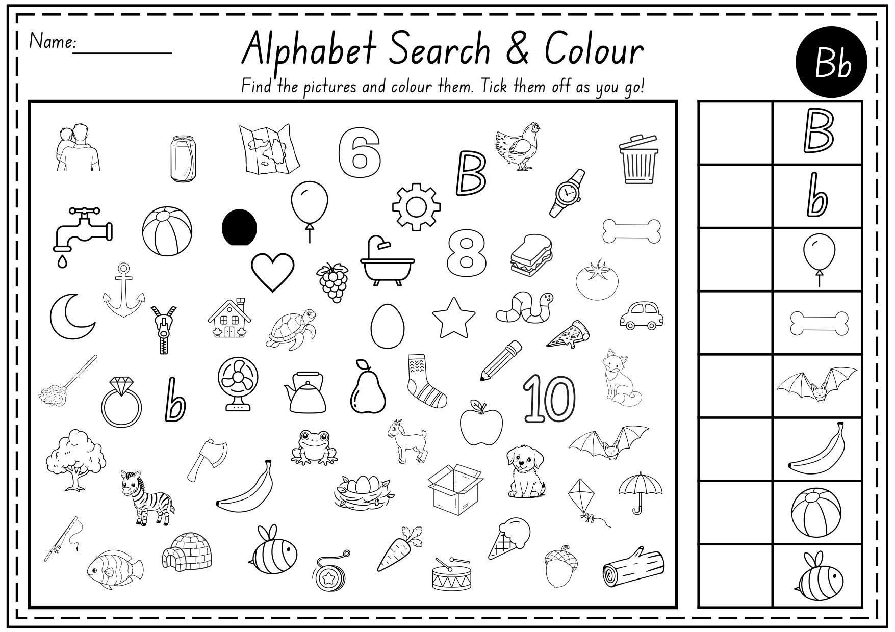 NSW Font | Alphabet Letter Recognition | Find and Color | No Prep ...