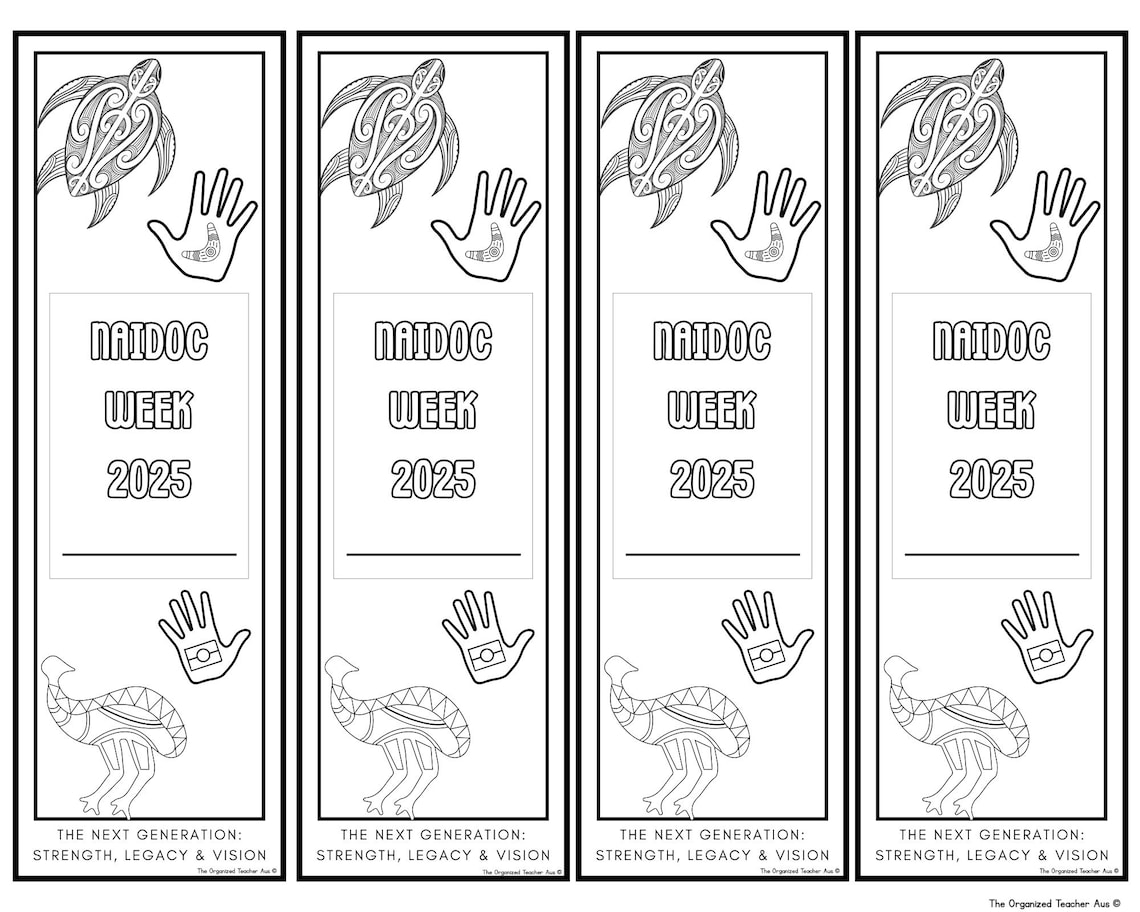 NAIDOC Week 2025 Themed Colouring in Bookmarks - the Next Generation ...