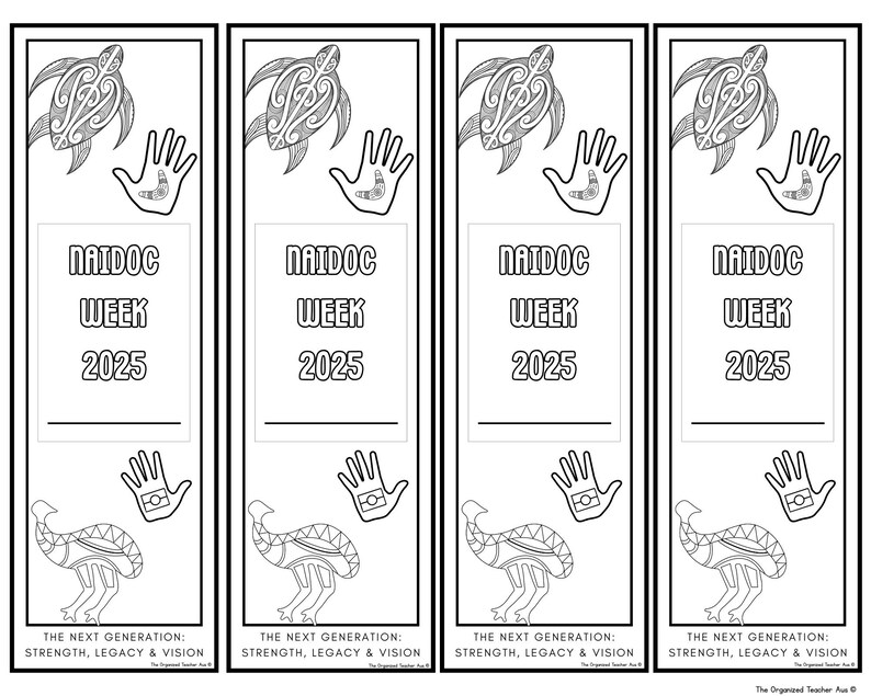 NAIDOC Week 2025 Themed Colouring in Bookmarks - the Next Generation ...