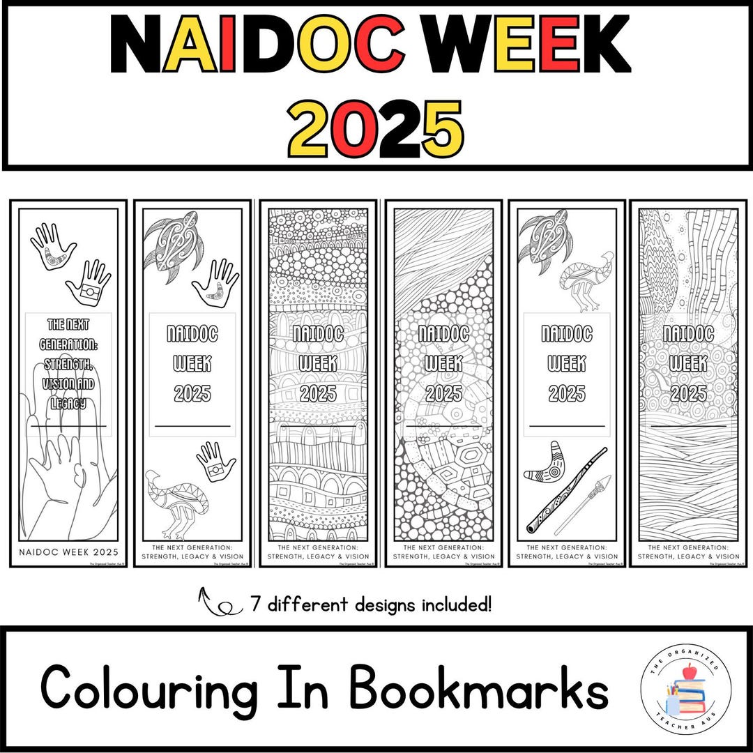 NAIDOC Week 2025 Themed Colouring in Bookmarks - the Next Generation ...