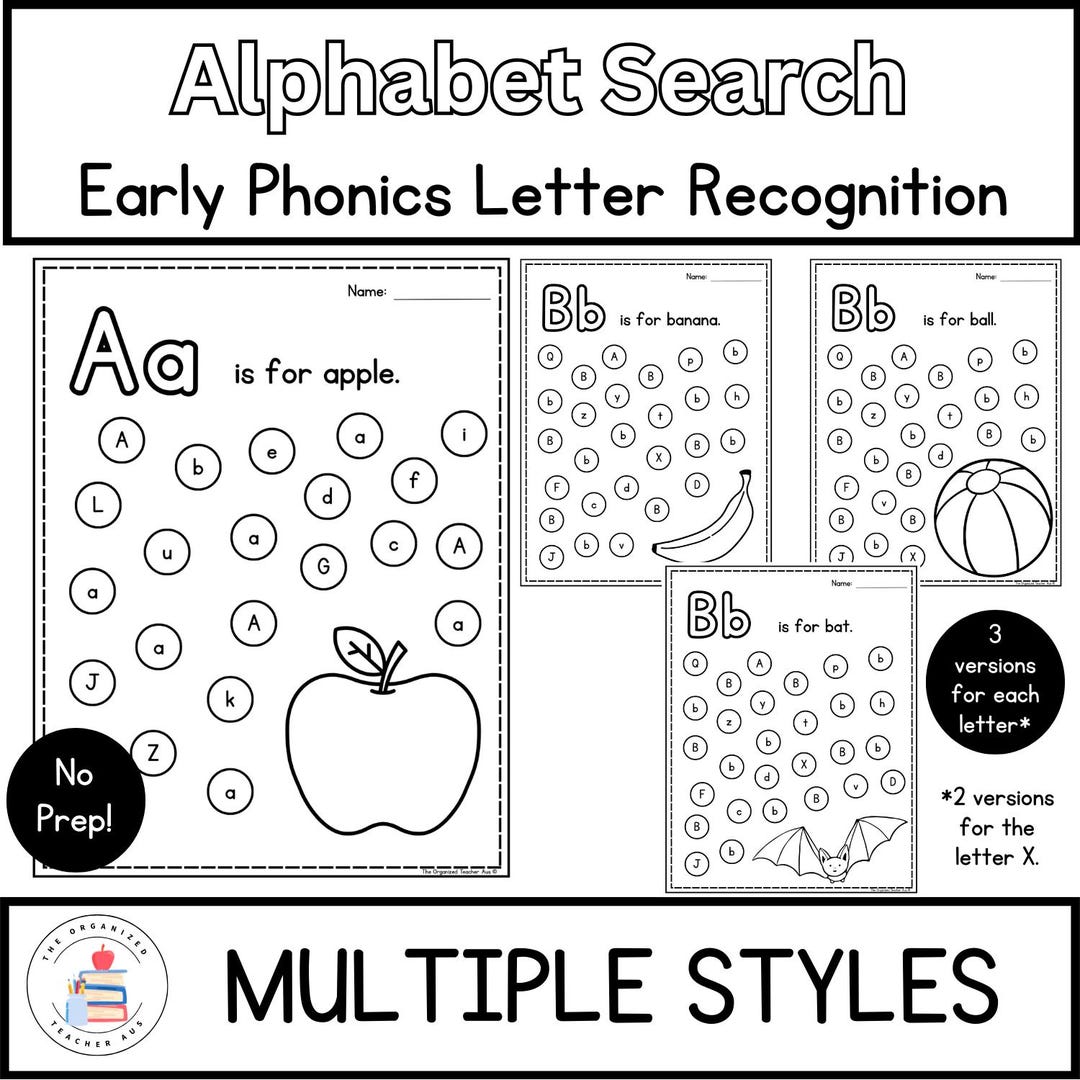Alphabet Letter Search, Find and Colour/color – Upper & Lower Case ...