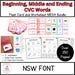NSW Font | Early Phonics ULTIMATE Bundle | CVC, Beginning, Middle ...