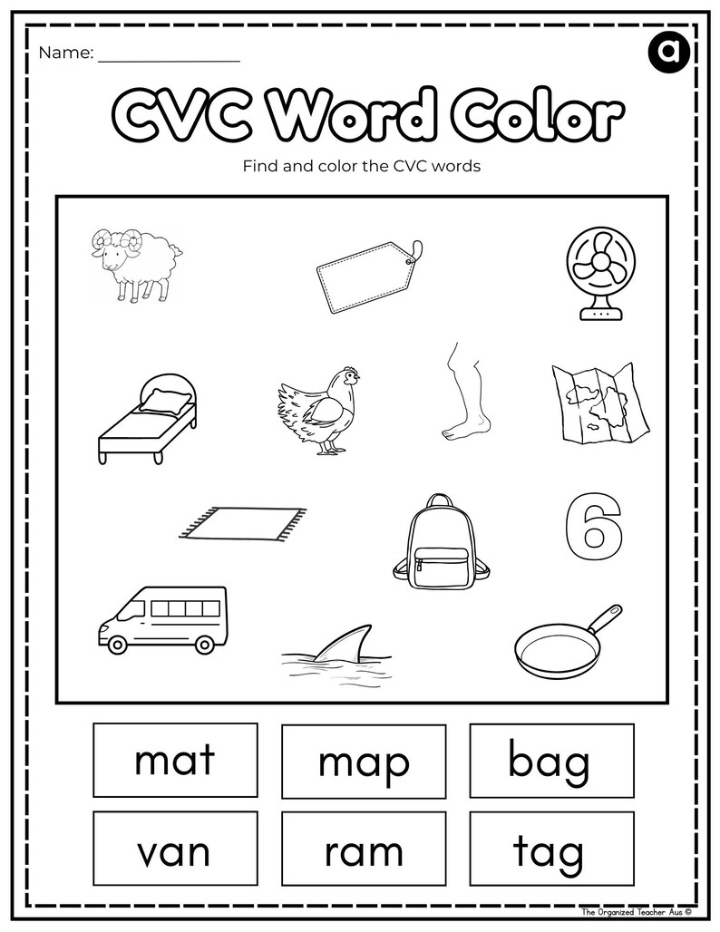 Early Learning CVC Word Work Phonics Bundle | 100 + Pages ...
