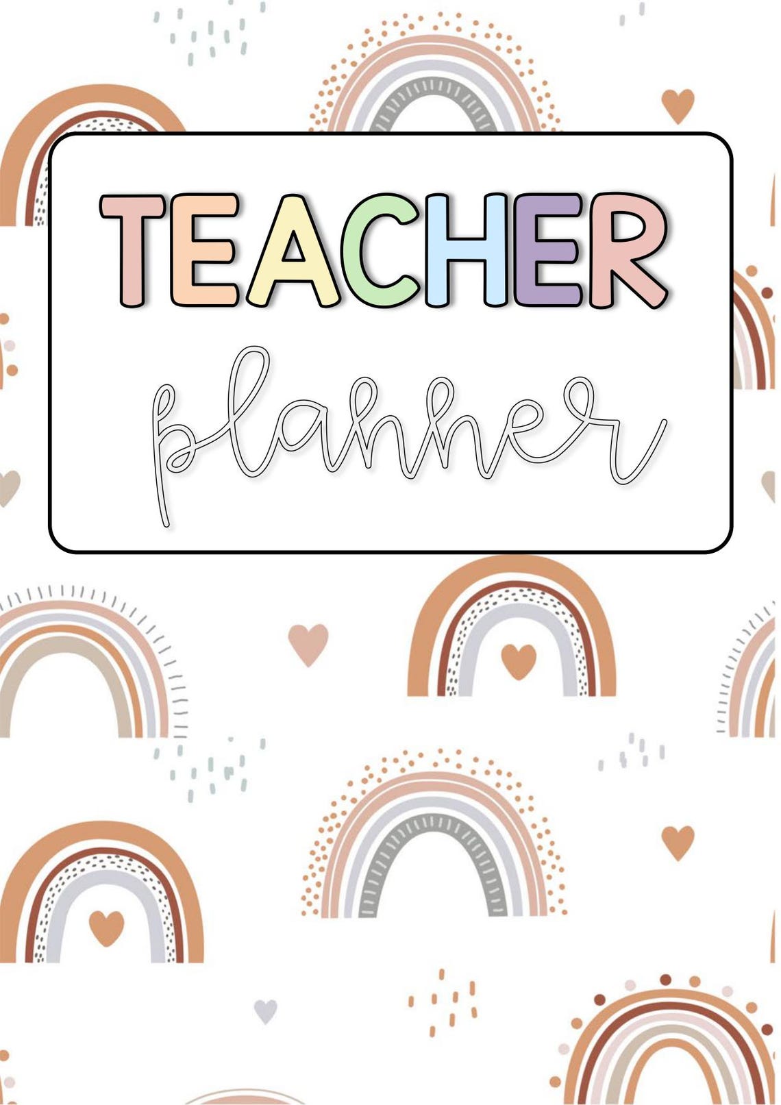 Editable Binder Labels and Spine Labels | Boho Neutrals Themed Decor ...