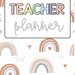 Editable Binder Labels and Spine Labels | Boho Neutrals Themed Decor ...