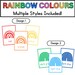 VIC Font | Rainbow Themed Color/colour Identification Posters | Rainbow ...