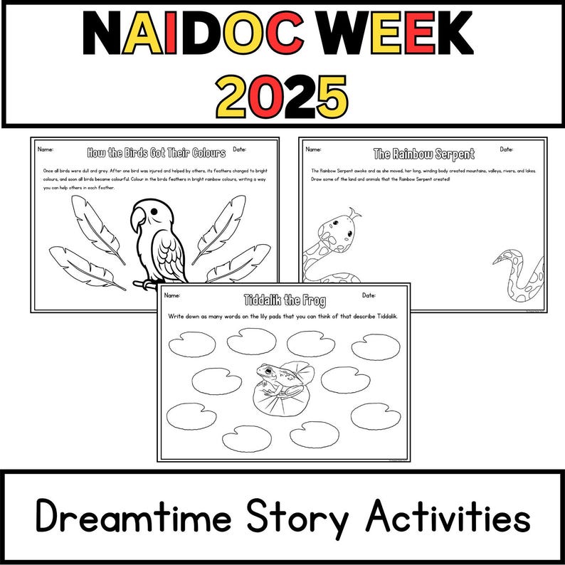 NAIDOC Week 2025 | 20 Page Worksheet Resource Activity Pack | ES1 | S1 ...