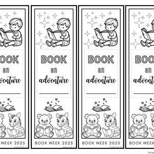 CBCA Book Week 2025 | Book an Adventure | Colouring in Bookmarks - Etsy