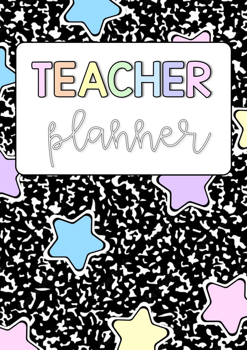 Editable Binder Labels and Spine Labels | Pastel Composition Notebook ...