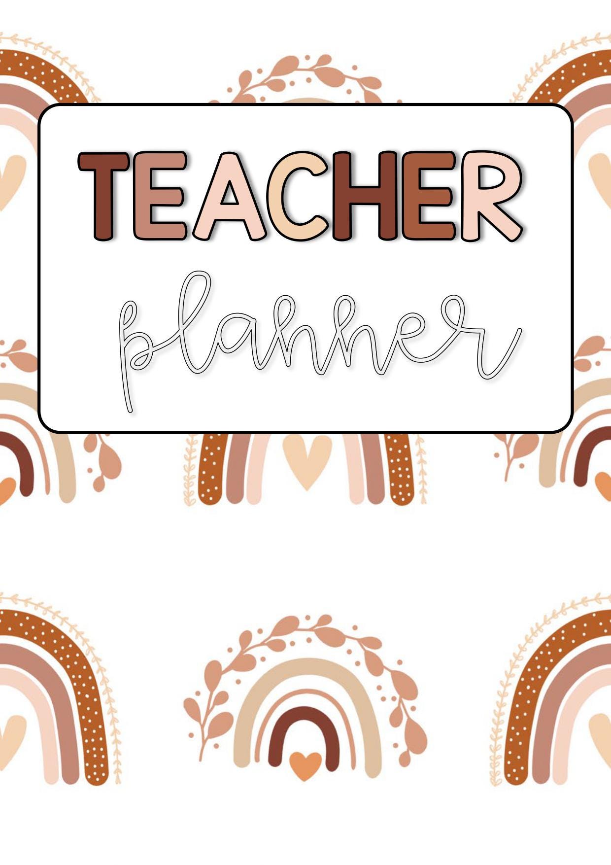 Editable Binder Labels and Spine Labels | Boho Rainbows Themed Decor ...