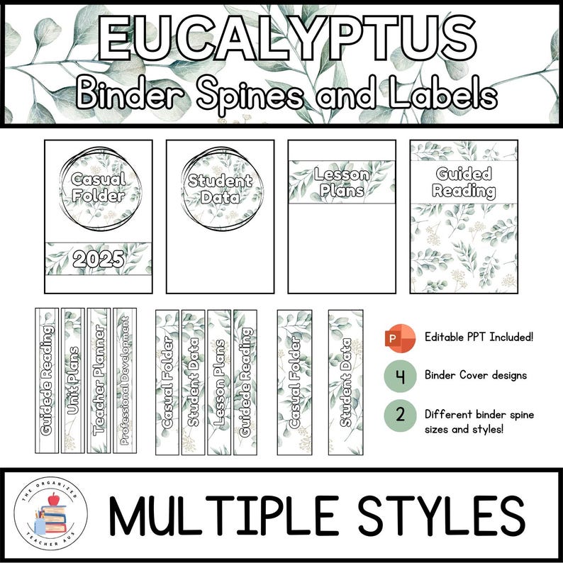 Editable Binder Labels and Spine Labels | Classroom Organisation ...
