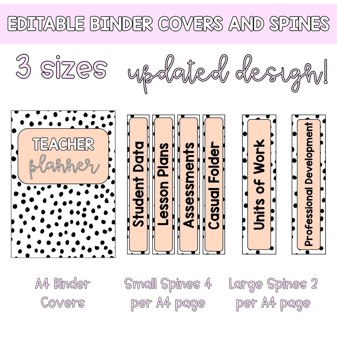 Editable Binder Labels and Spine Labels | Classroom Organisation ...