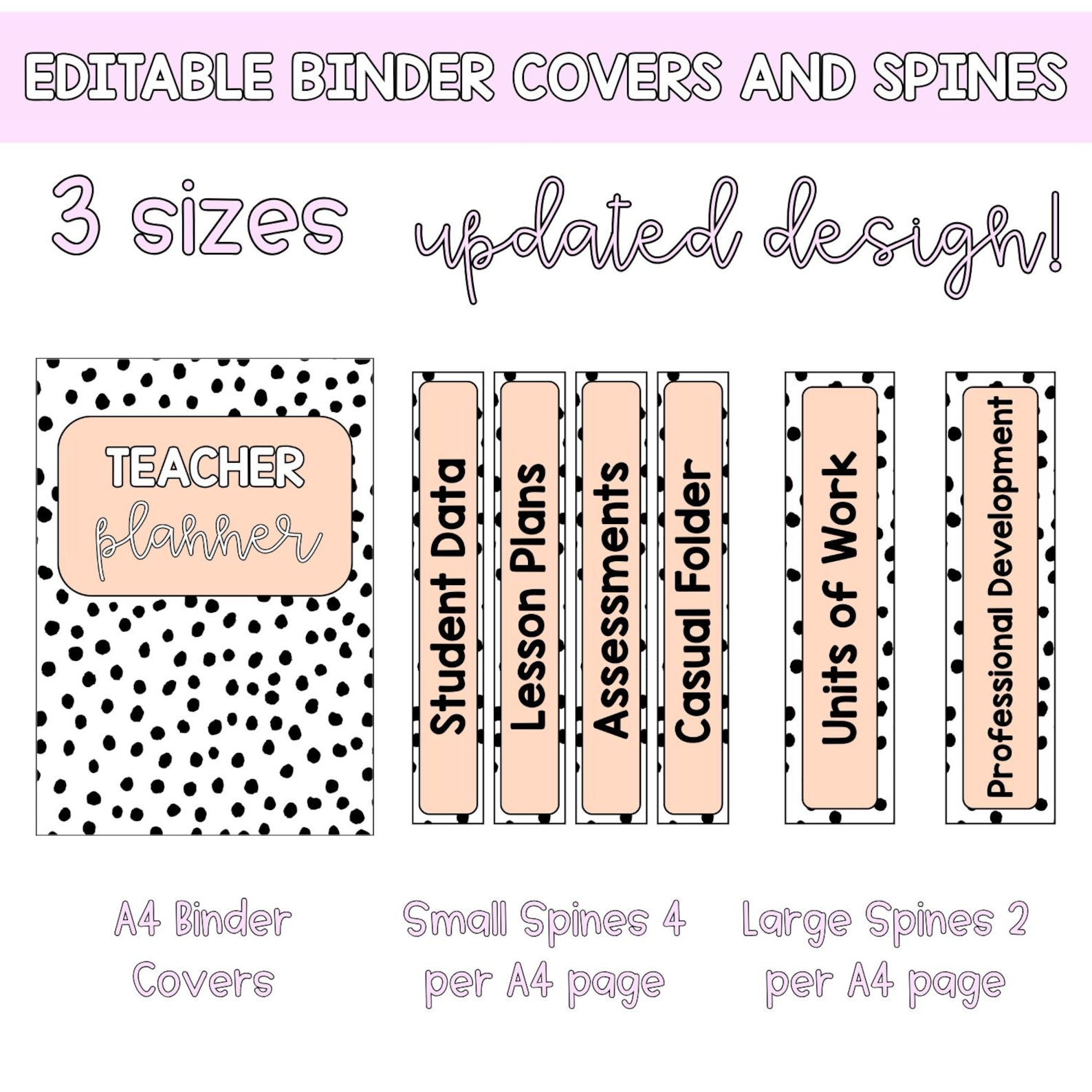 Editable Binder Labels and Spine Labels | Classroom Organisation ...