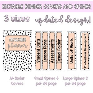 Editable Binder Labels and Spine Labels | Classroom Organisation ...