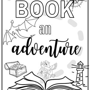 CBCA Book Week 2025 | Book an Adventure | Colouring in Pages - Etsy ...
