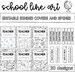 Editable Binder Labels and Spine Labels | School Line Art Themed Decor ...