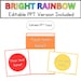 Editable Word Wall and Sight Word Cards | Rainbow Bright Classroom ...