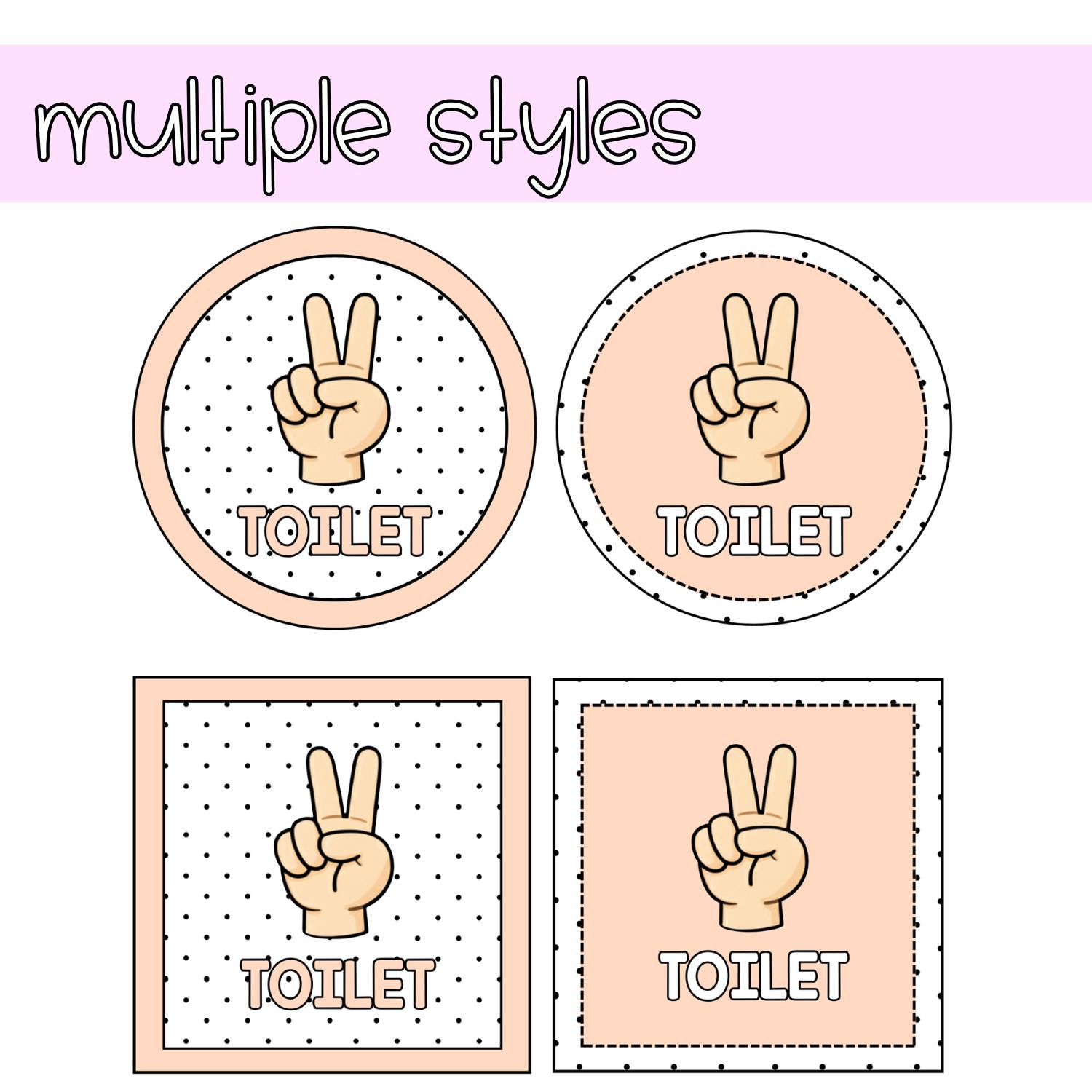 Hand Signals Posters | Classroom Management | Pastel Polka Dot Decor - Etsy