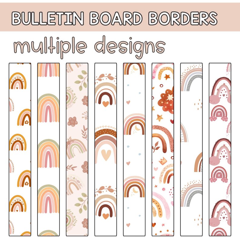 Editable Drawer, Tray & Desk Labels | Boho Rainbows Themed Pack ...