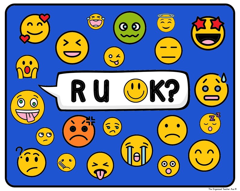 R U OK? Day | Printable Colouring in Pages | RU OK Day School Resource ...