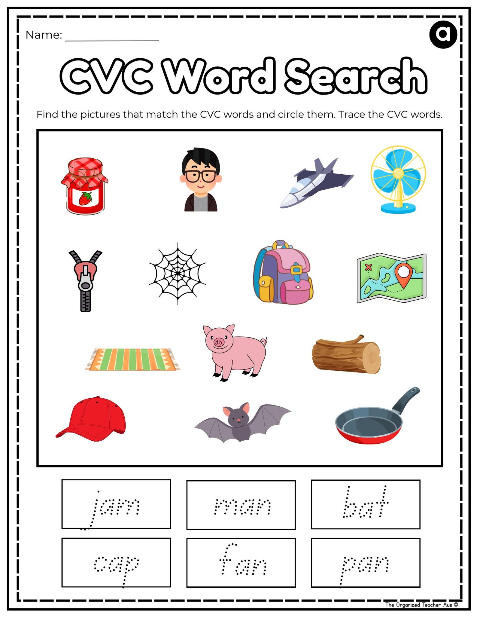 CVC Word Work | Ending Letters and Sounds MEGA Bundle | Kindergarten ...