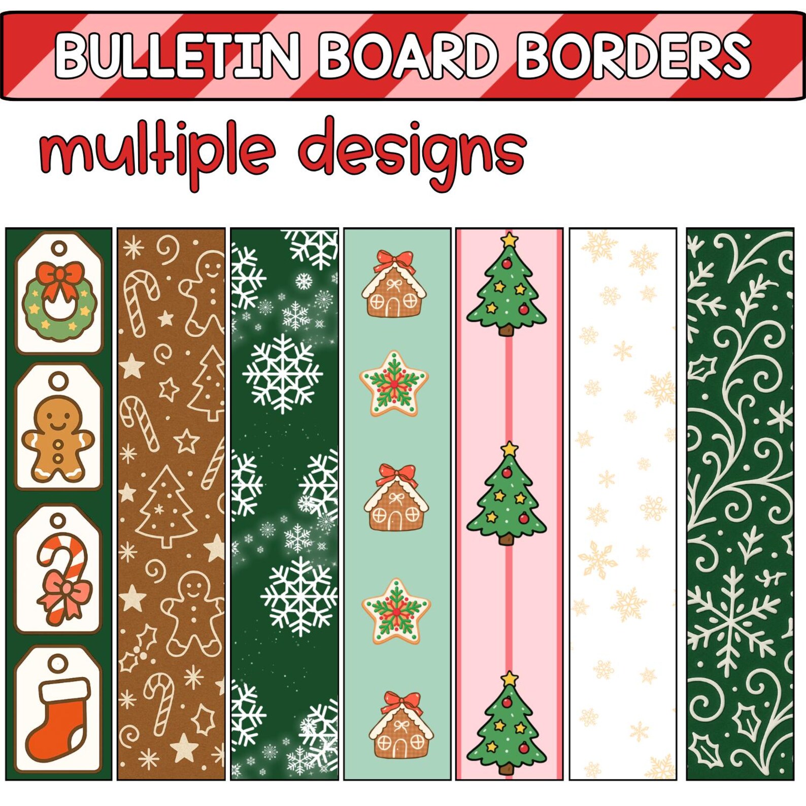 Merry Christmas | Bulletin Board Border Trims | Seasonal Classroom ...