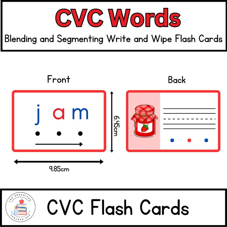 Editable CVC Flip Charts | Beginning Reading and Writing Phonics Flash ...