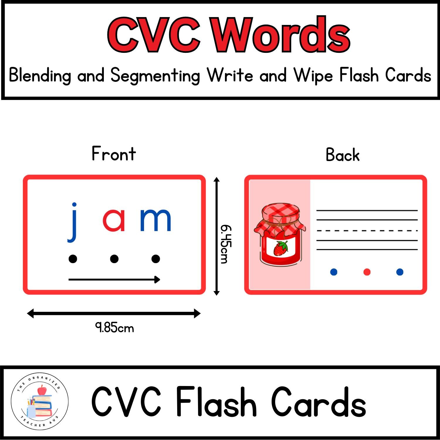Editable CVC Flip Charts | Beginning Reading and Writing Phonics Flash ...