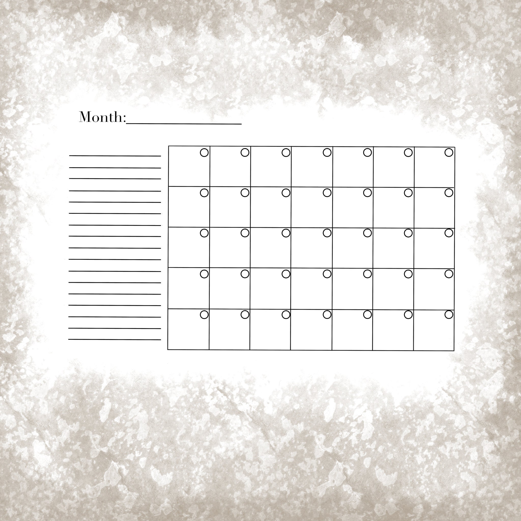 Customisable Digital Calender - Etsy