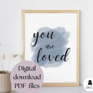 You Are Loved Poster - Digital Download - Etsy