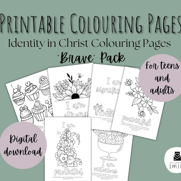 Identity of Christ Colouring Pages - Etsy