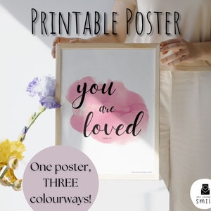 You Are Loved Poster - Digital Download - Etsy