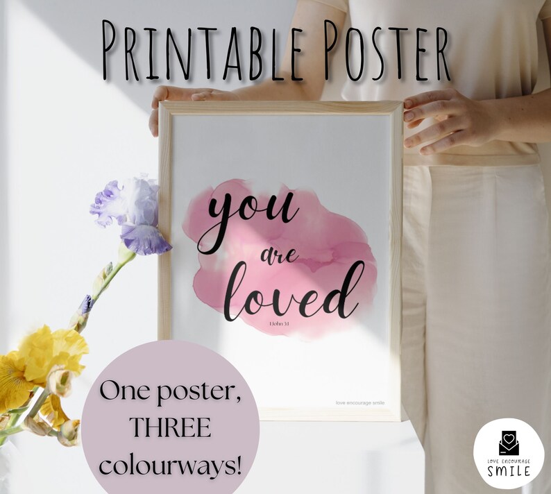 You Are Loved Poster - Digital Download - Etsy