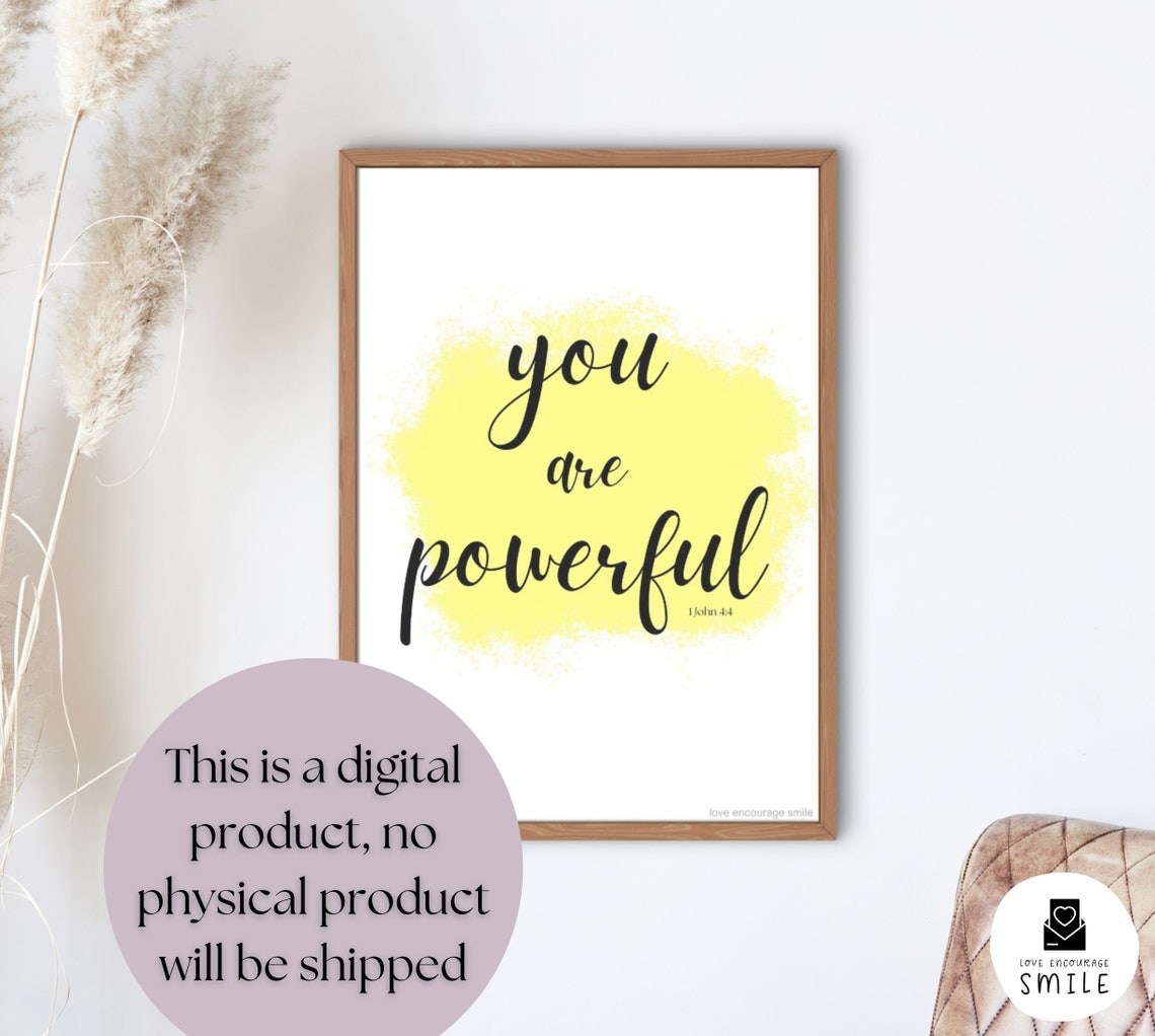 You Are Powerful Poster - Digital Download - Etsy