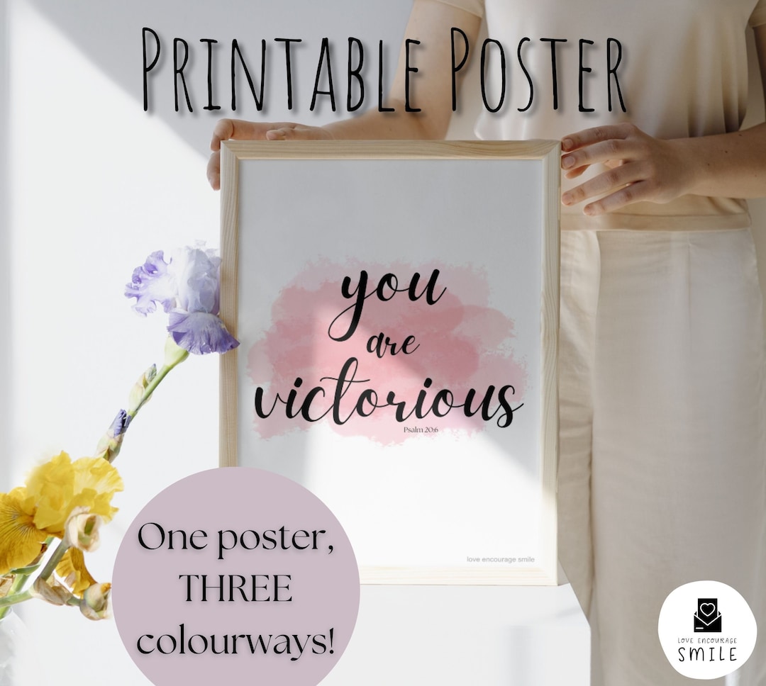 You Are Victorious Poster - Digital Download - Etsy