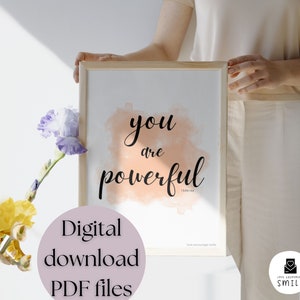 You Are Powerful Poster - Digital Download - Etsy