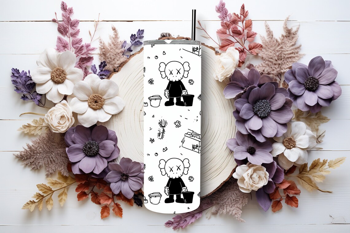 Kaws Prints Tumbler Wrap Sublimation Design Png, Hypebeast 20oz Skinny ...