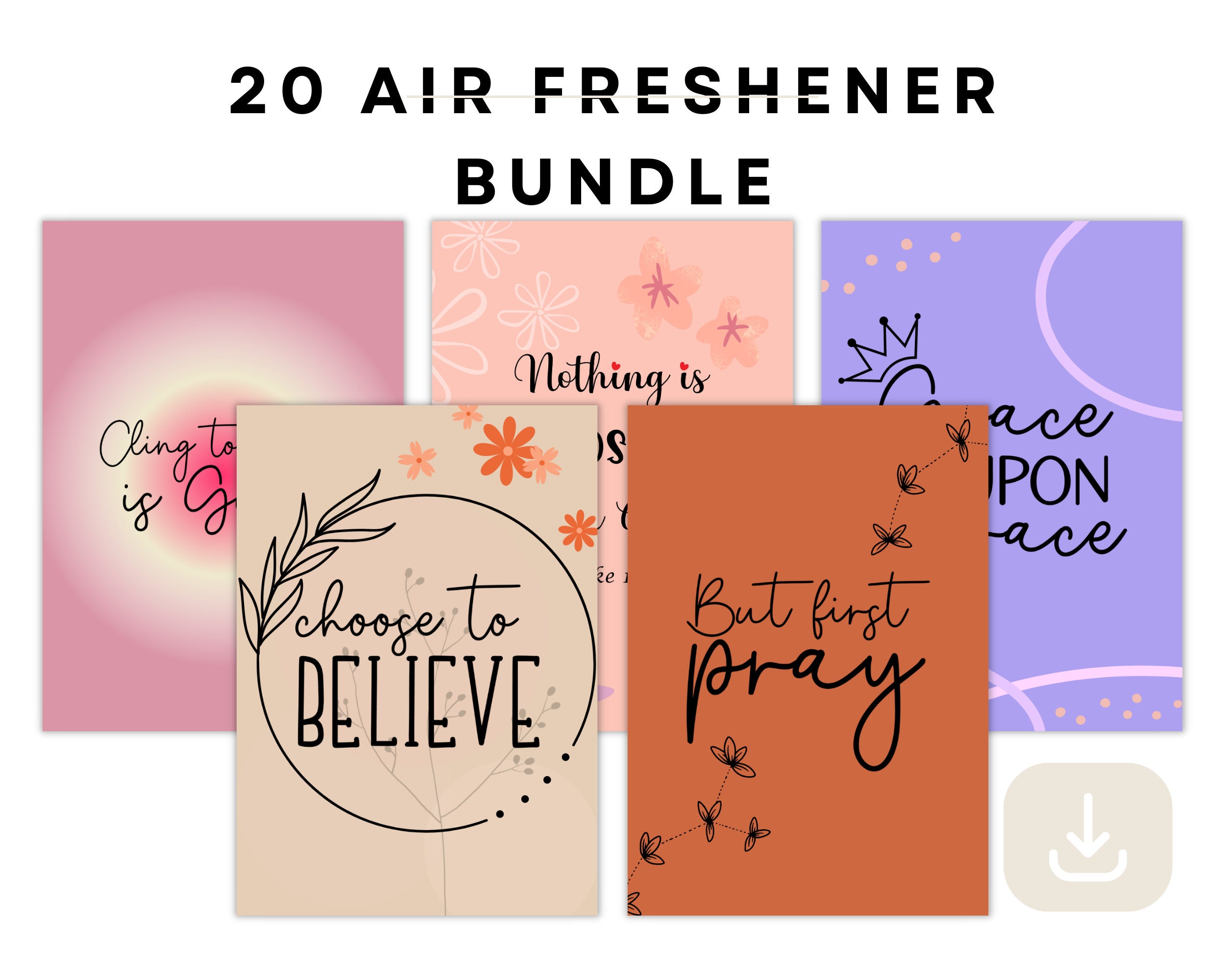 Christian Faith Air Freshener Car Sublimation Design, Bible Verse Air ...