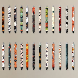 Holloween Pen Wrap Bundle, Spooky Pen Wrap Template, Ghost Pen Wrap ...