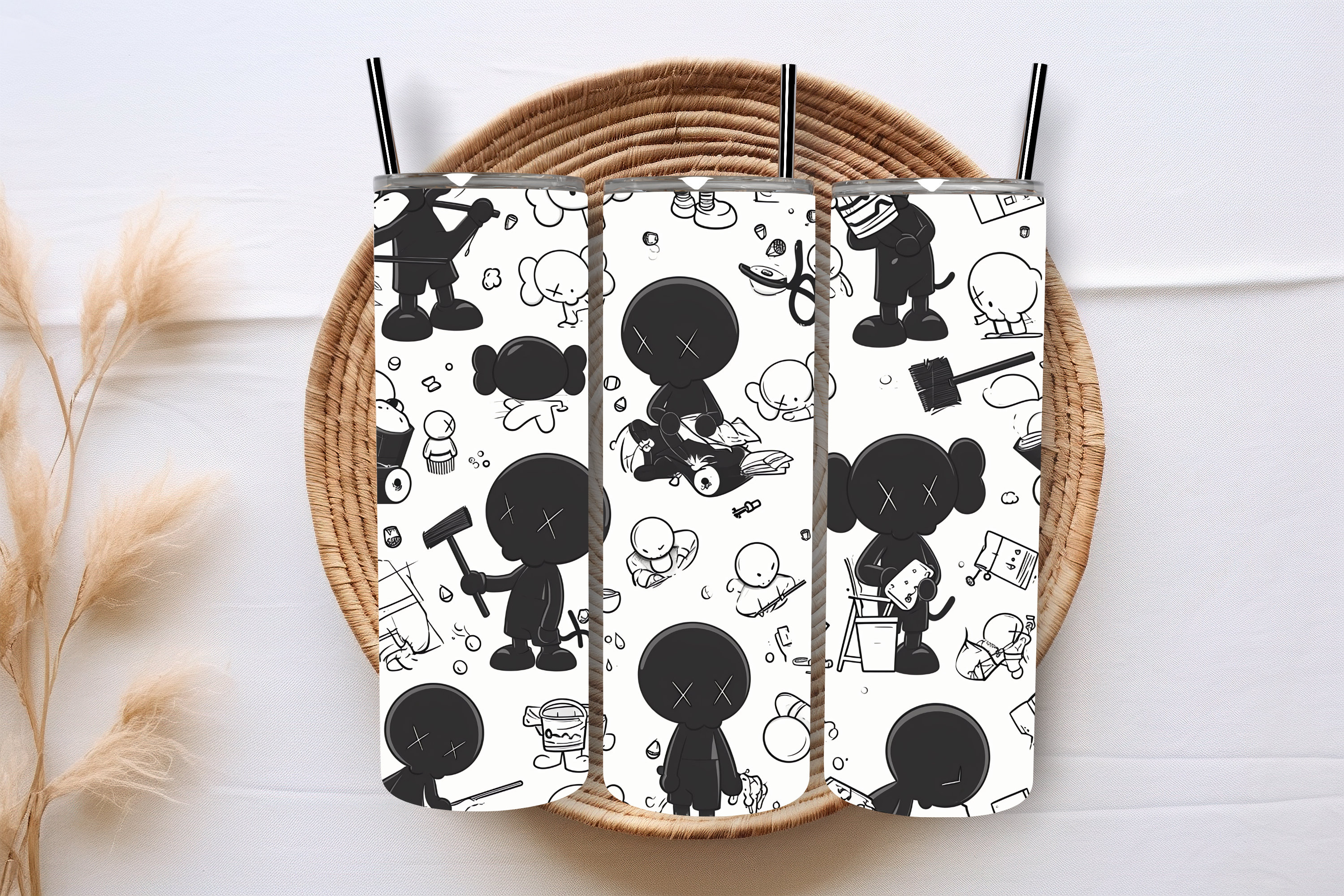 Kaws Prints Tumbler Wrap Sublimation Design Png, Hypebeast 20oz Skinny ...