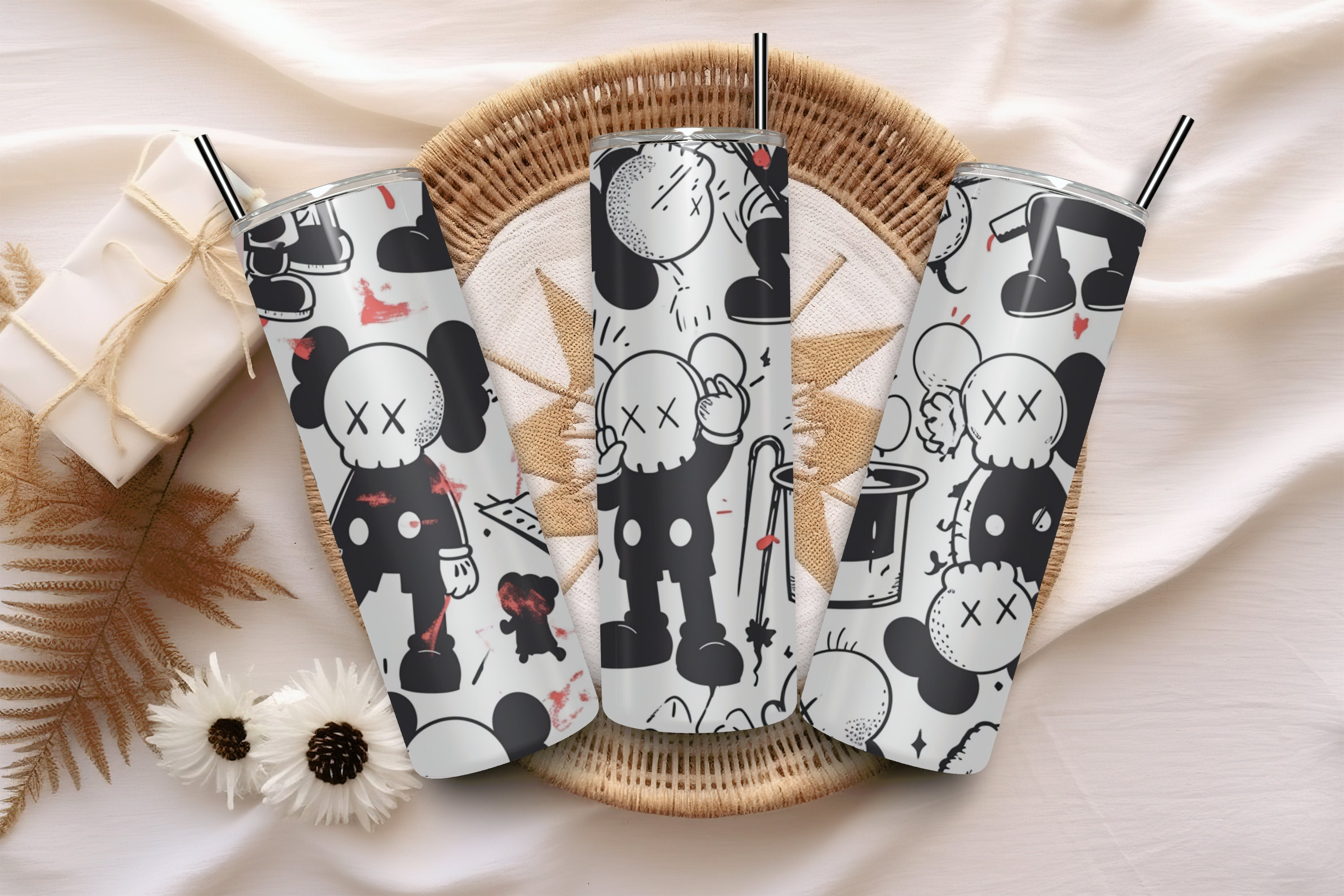 Kaws Prints Tumbler Wrap Sublimation Design Png, Hypebeast 20oz Skinny ...