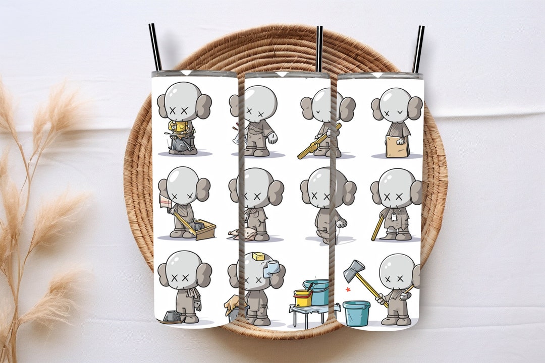 Kaws Prints Tumbler Wrap Sublimation Design Png, Hypebeast 20oz Skinny ...