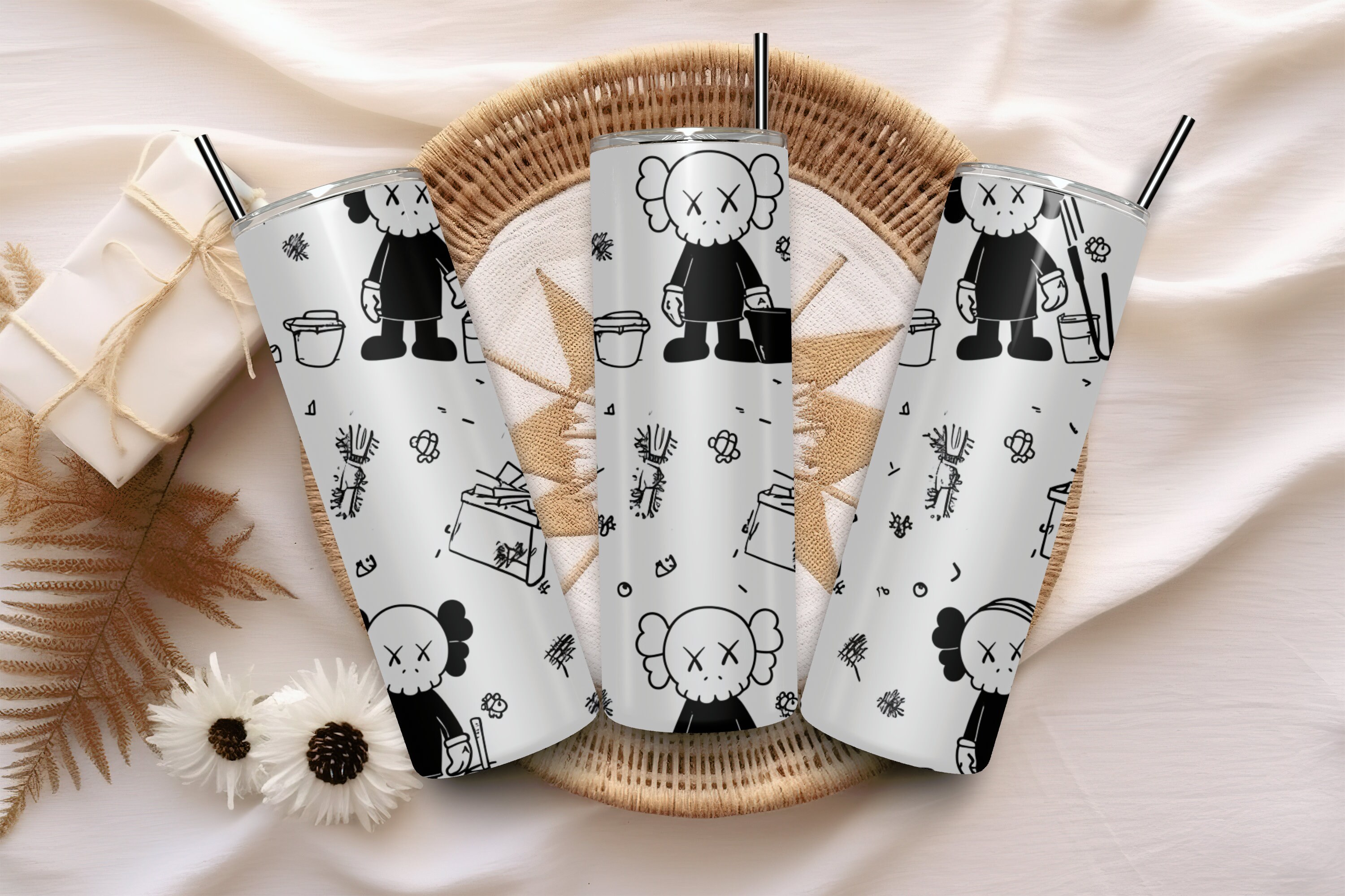 Kaws Prints Tumbler Wrap Sublimation Design Png, Hypebeast 20oz Skinny ...