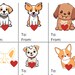 Class Puppy Valentine's Day Cards - Etsy