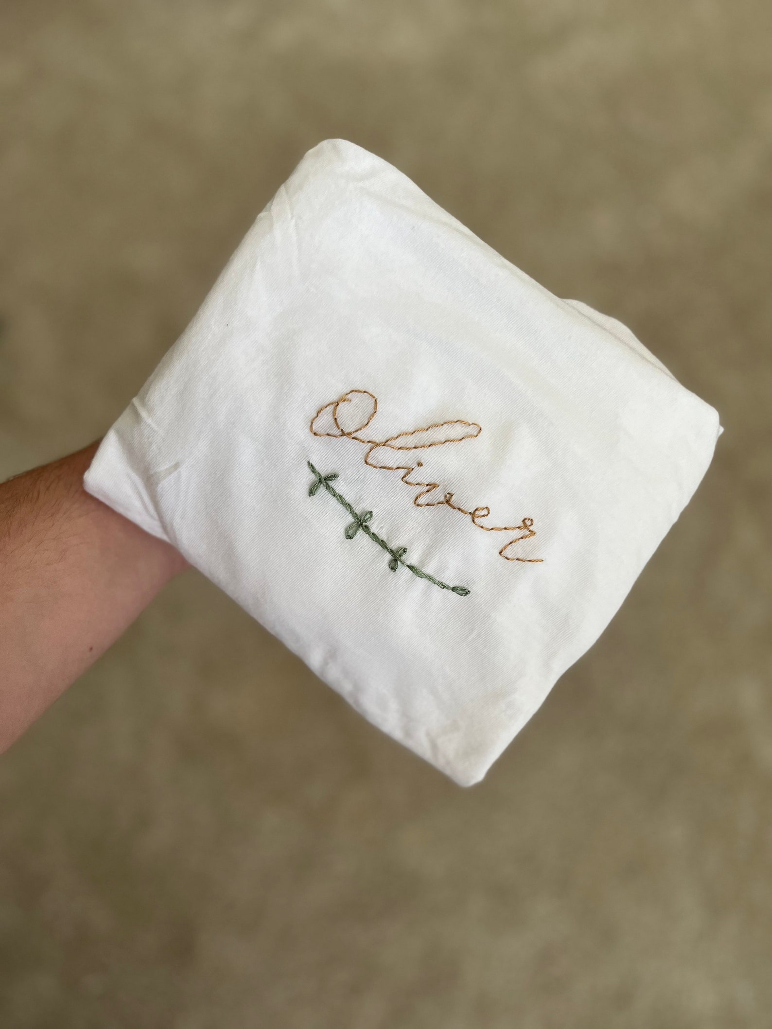 Hand Embroidered Bassinet Sheet, Personalized Bassinet Sheet, Custom ...